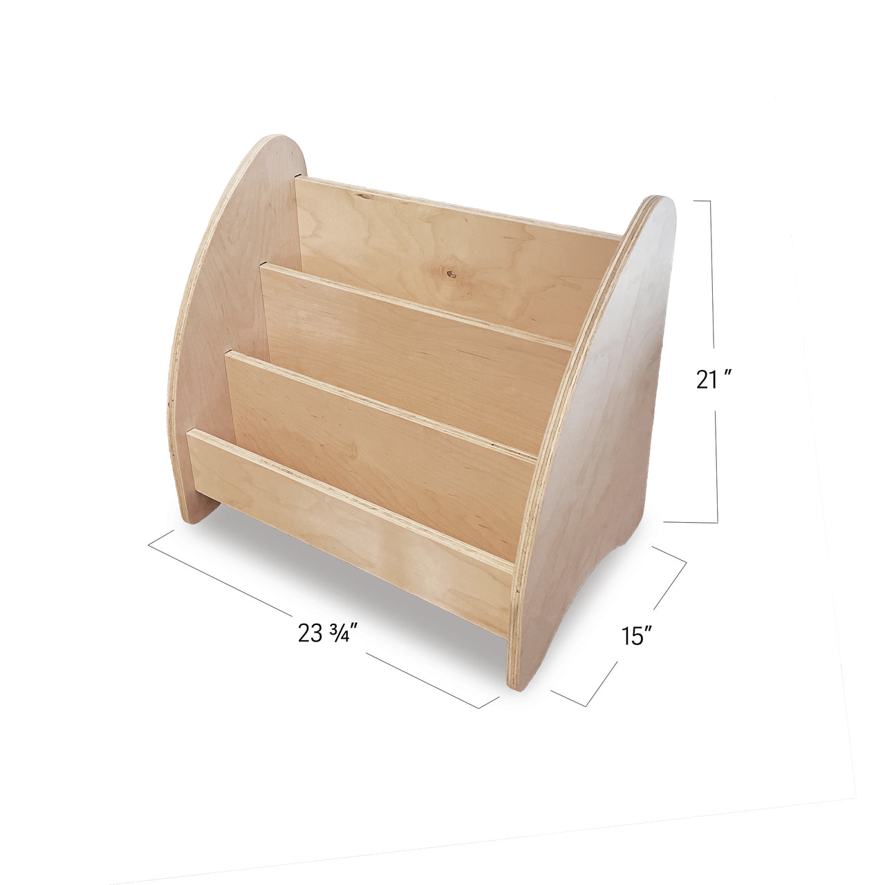 Natural Wooden Montessori Bookcase – Joey Co.